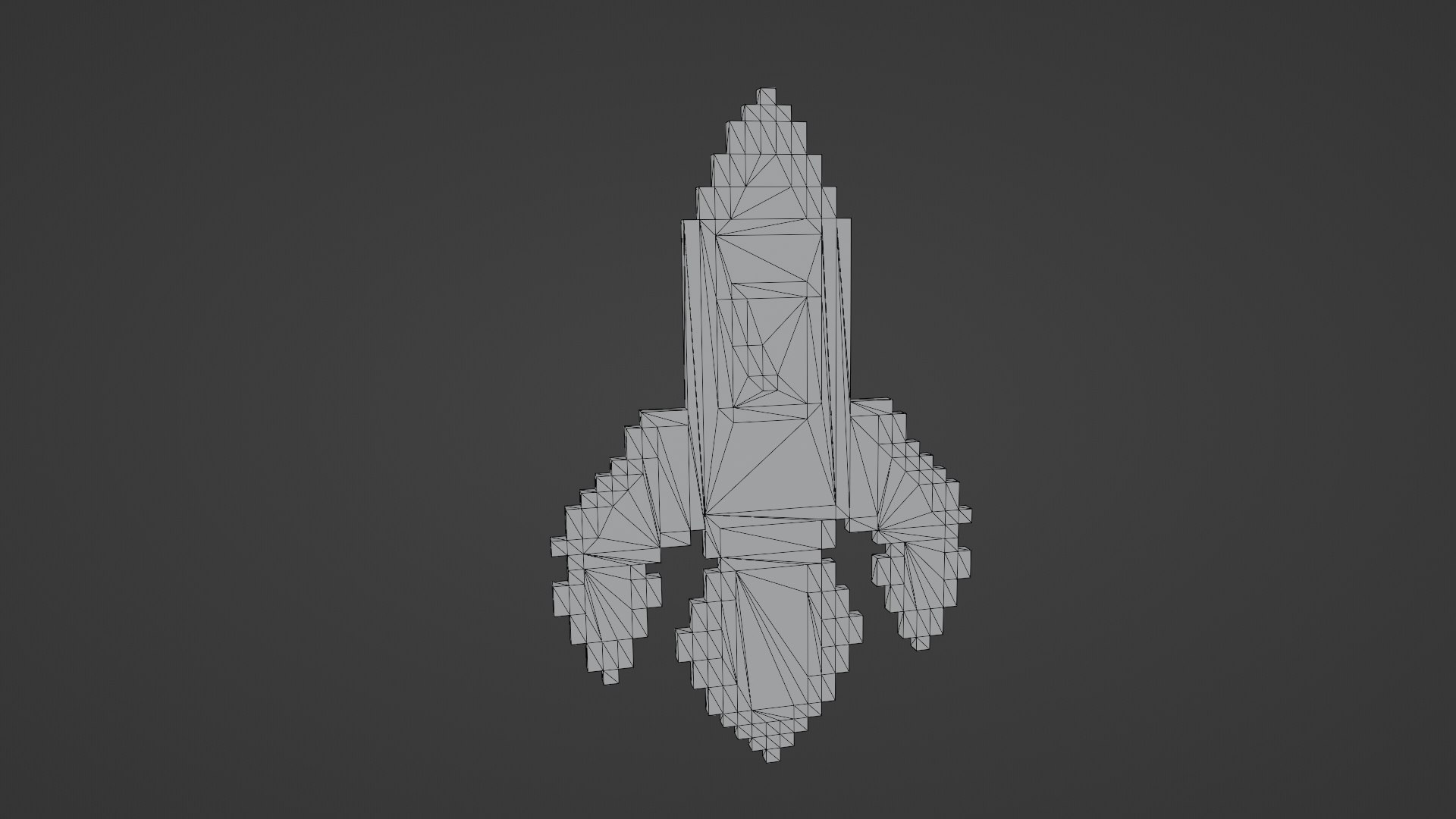 Pixel Rocket 3D - TurboSquid 2019619