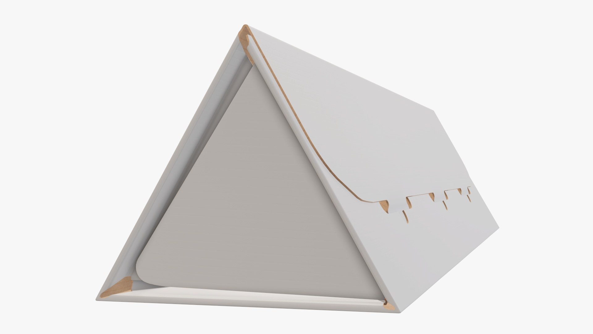 3D Model Cardboard Triangular Tube - TurboSquid 1628337