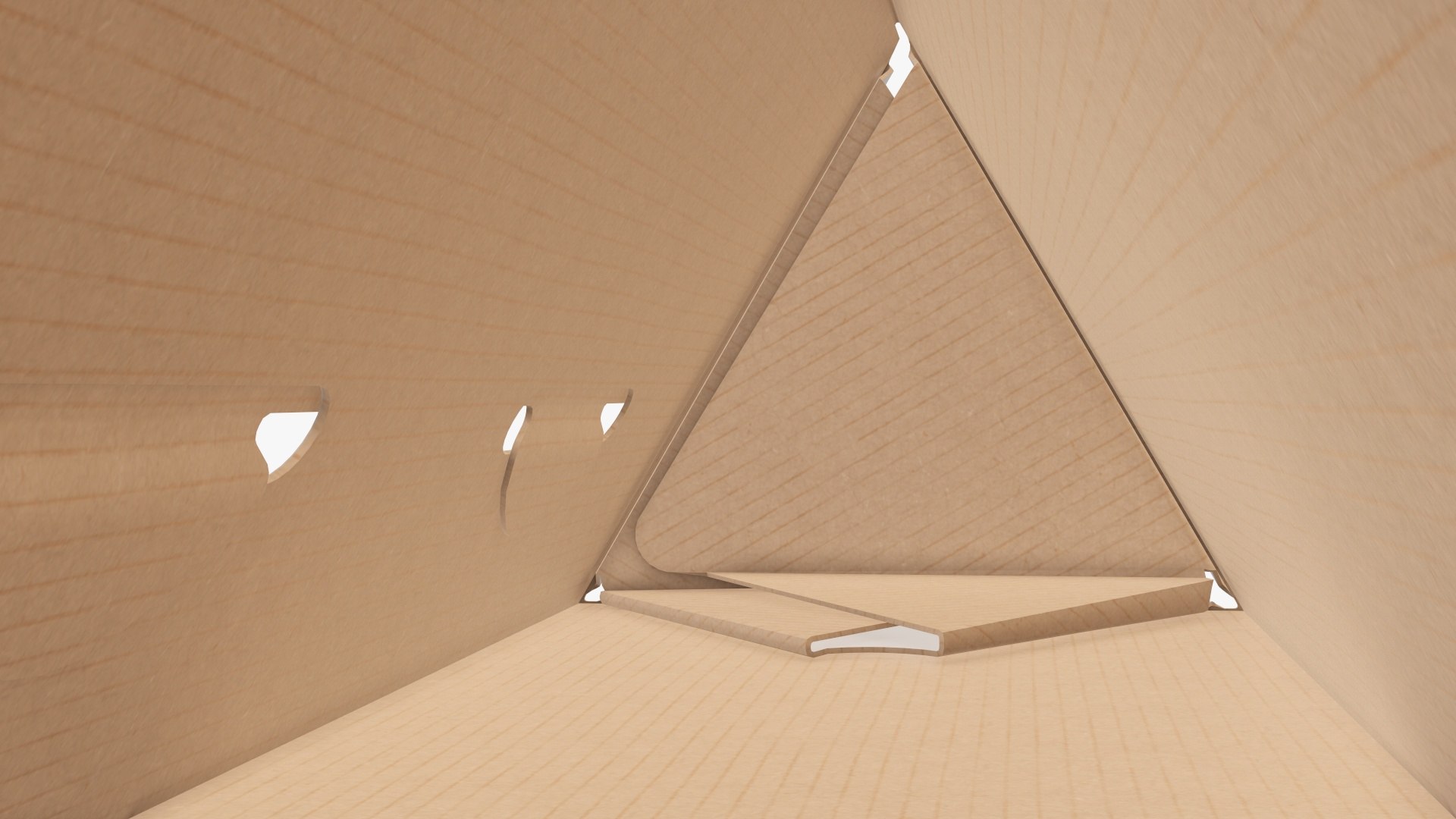 3D Model Cardboard Triangular Tube - TurboSquid 1628337