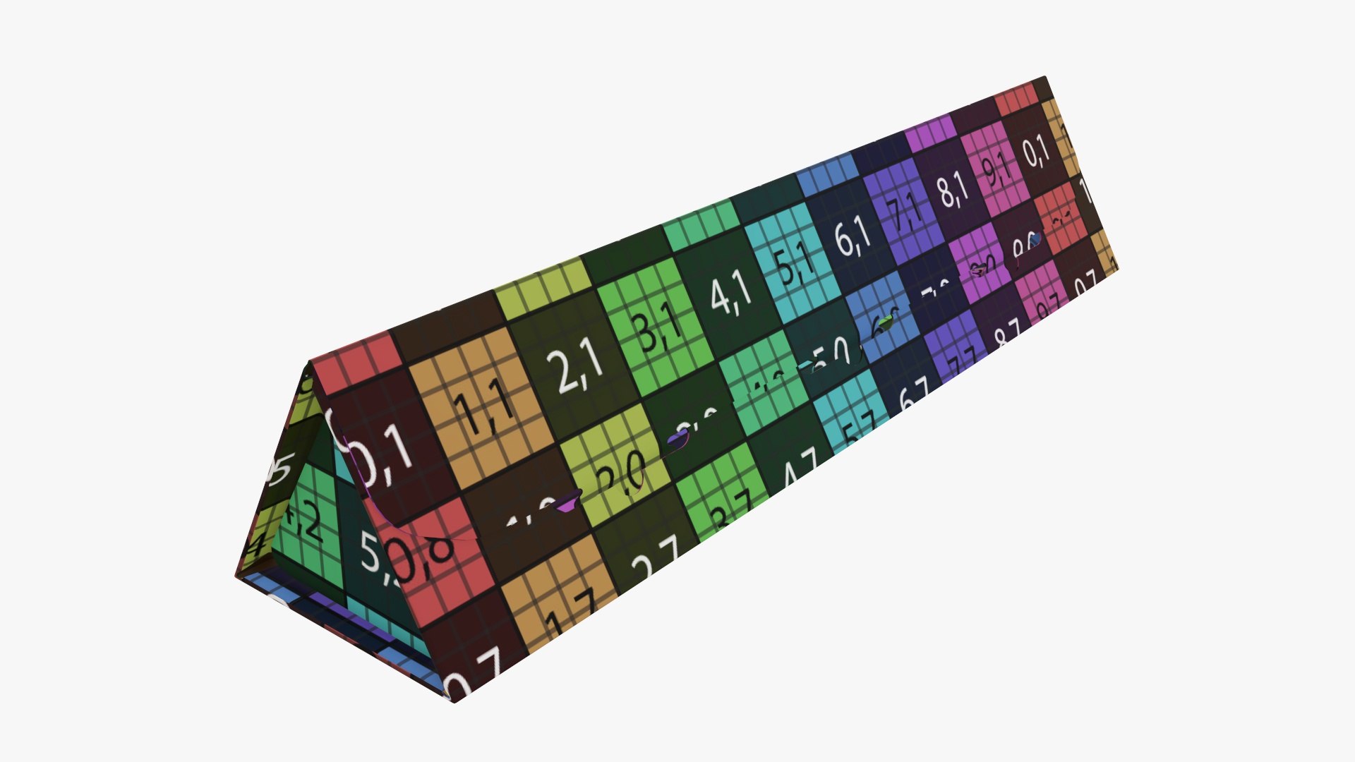 3D Model Cardboard Triangular Tube - TurboSquid 1628337