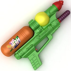3d model water gun