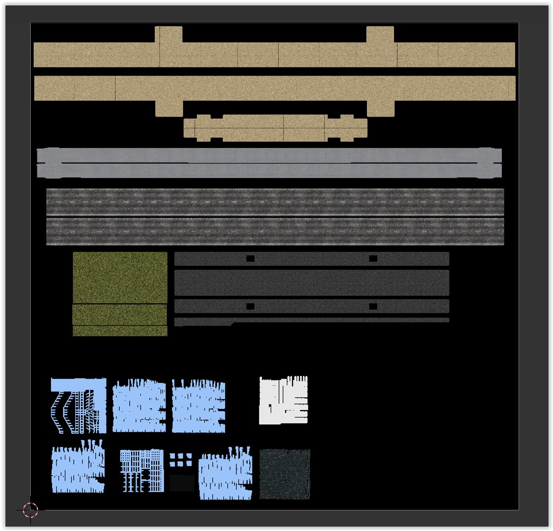 3D Monorail station textured with train - TurboSquid 1890870