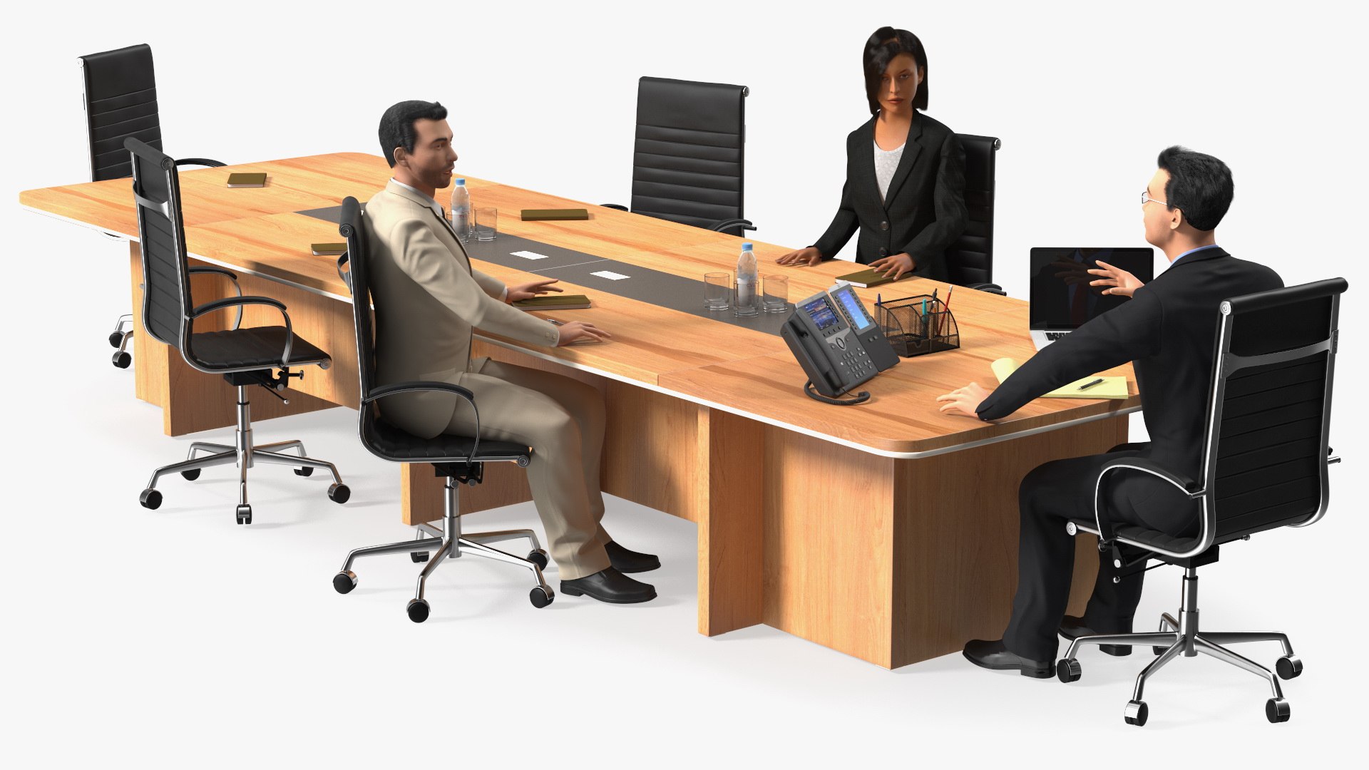 3D Conference Room With People Fur - TurboSquid 1855181