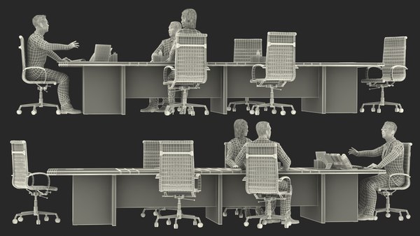 3D Conference Room With People Fur - TurboSquid 1855181