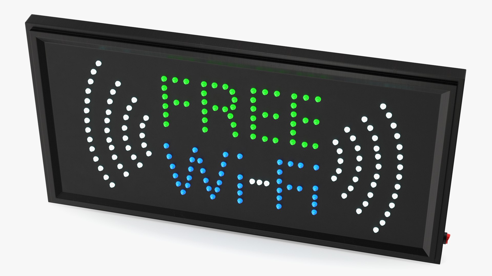 Free WiFi Sign Green And Blue LED Neon Light ON 3D Model - TurboSquid ...