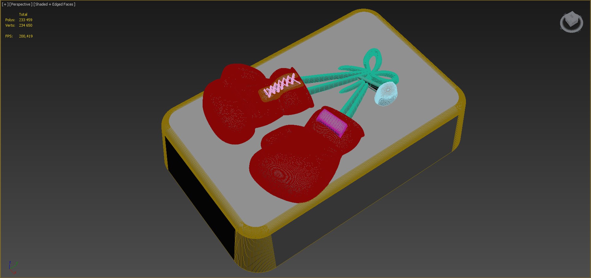 3D model box mold hand - TurboSquid 1357405