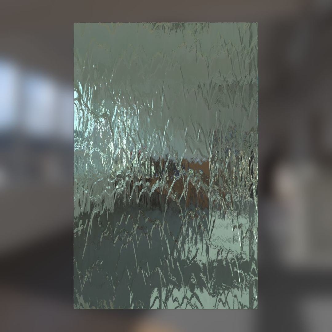 3d Glass Waterfall Flowing Water