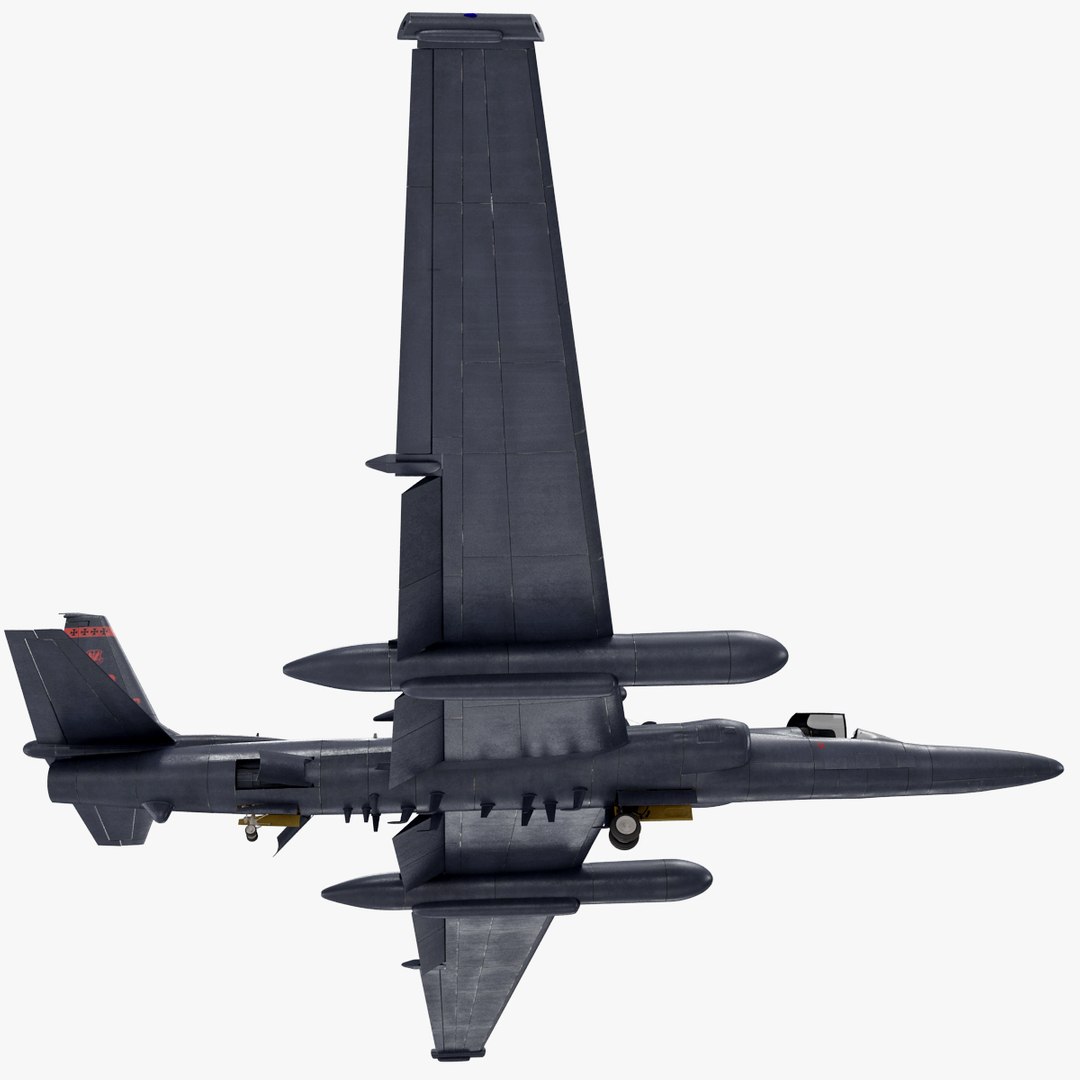 3d reconnaissance aircraft lockheed u-2 model