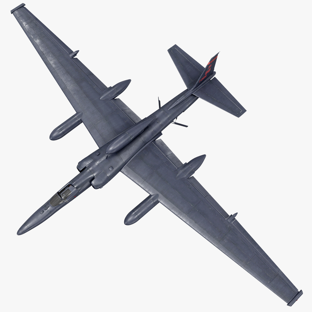 3d reconnaissance aircraft lockheed u-2 model