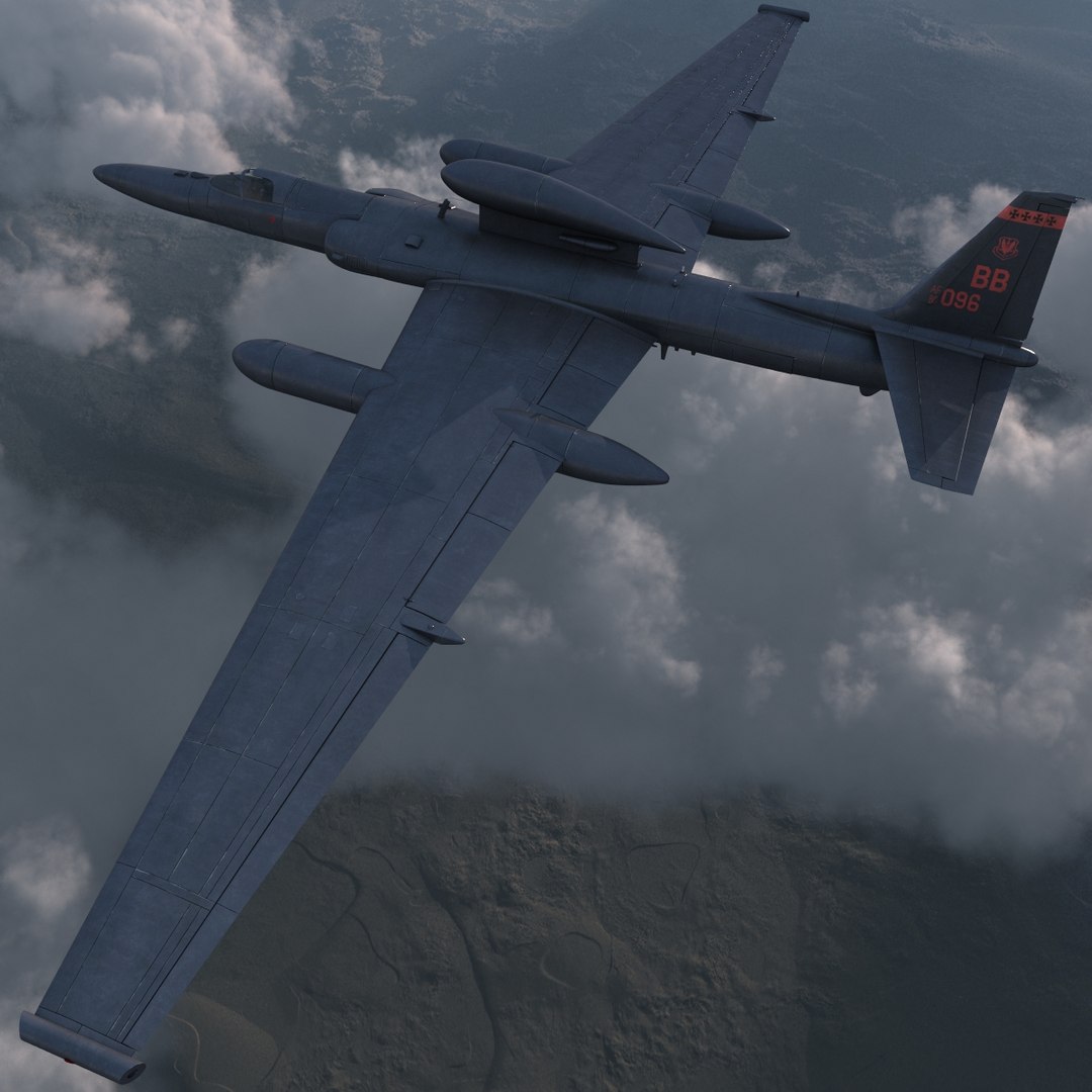3d reconnaissance aircraft lockheed u-2 model