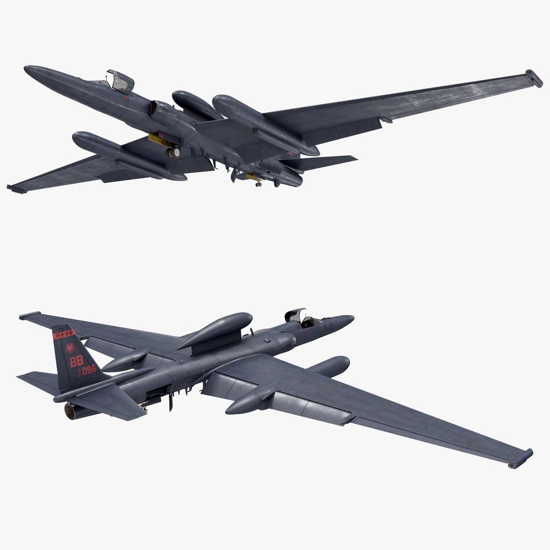 3d reconnaissance aircraft lockheed u-2 model