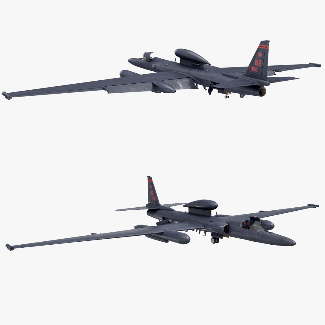 3d reconnaissance aircraft lockheed u-2 model