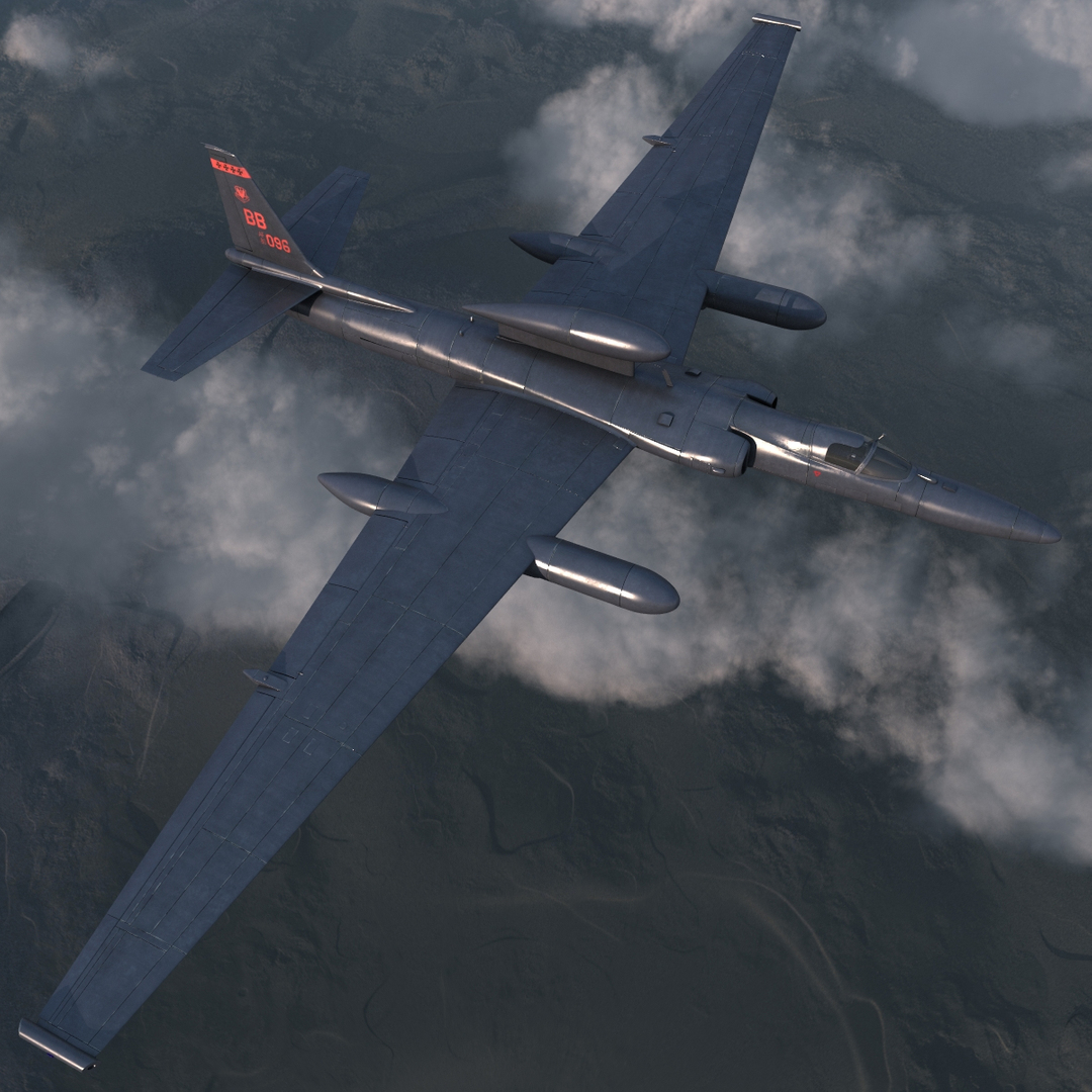 3d reconnaissance aircraft lockheed u-2 model