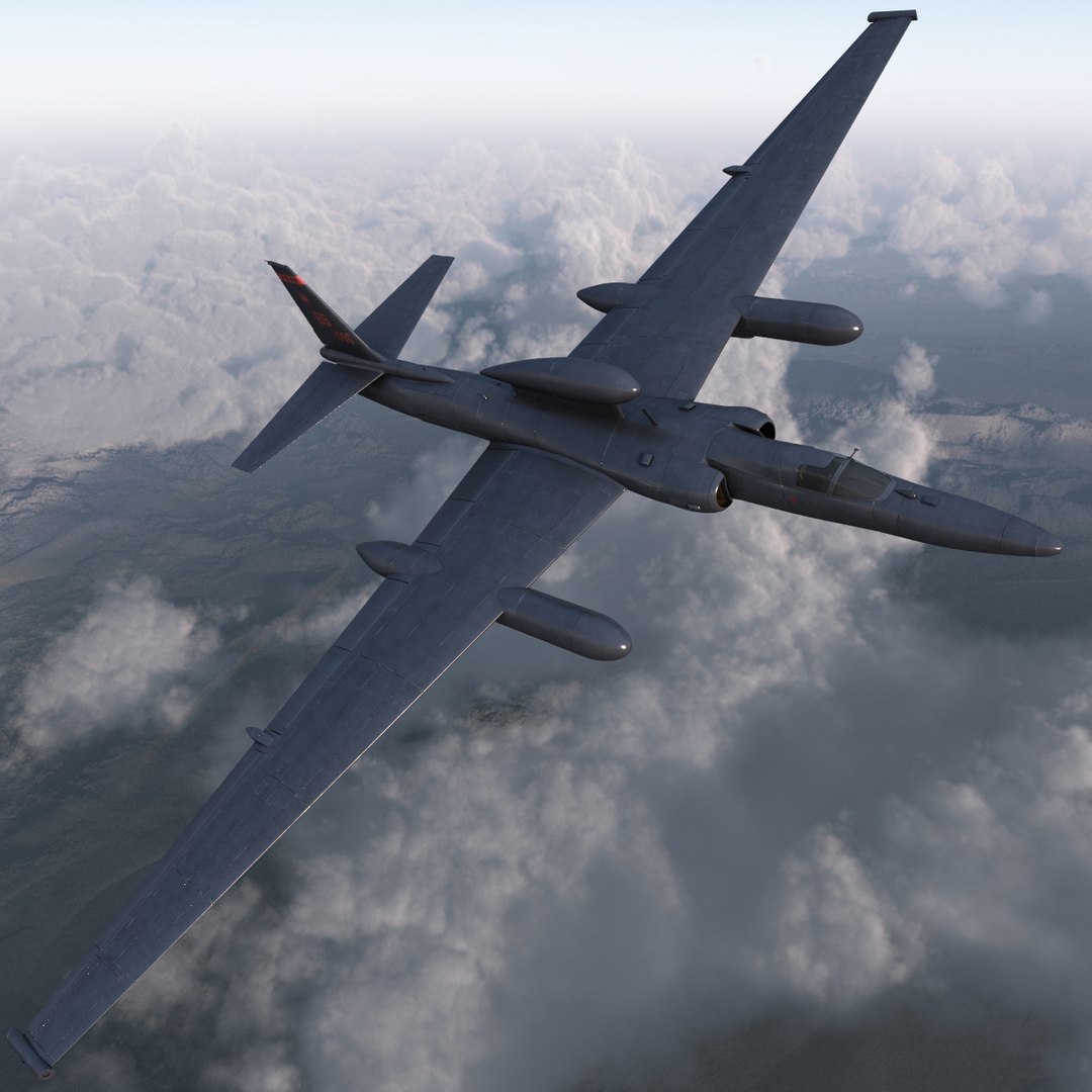3d reconnaissance aircraft lockheed u-2 model