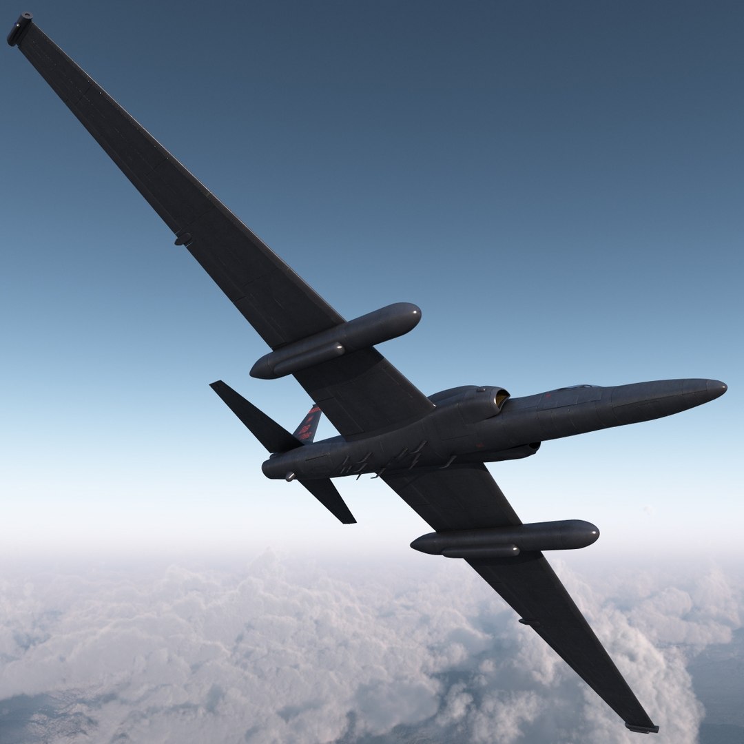 3d reconnaissance aircraft lockheed u-2 model