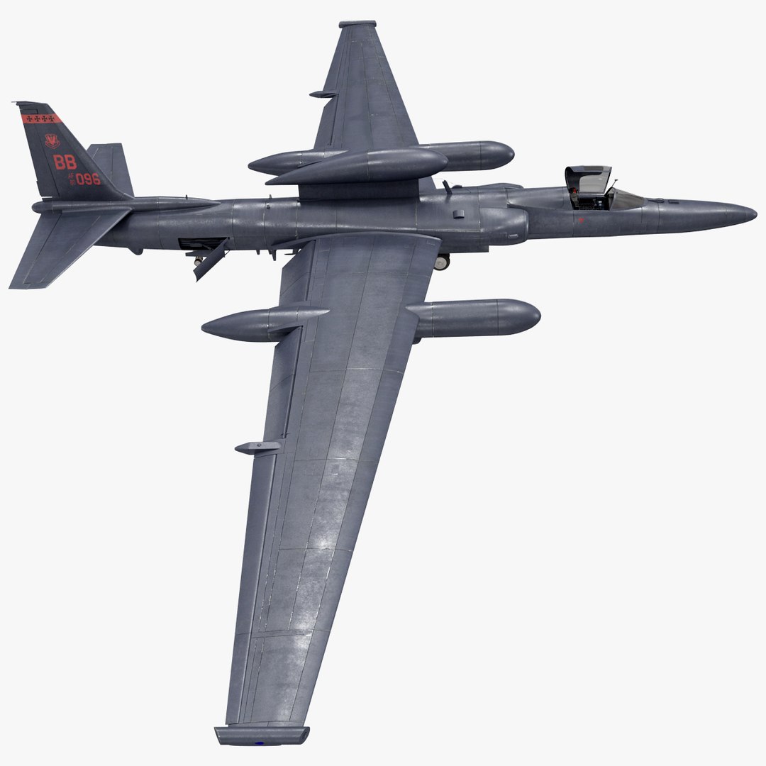 3d reconnaissance aircraft lockheed u-2 model