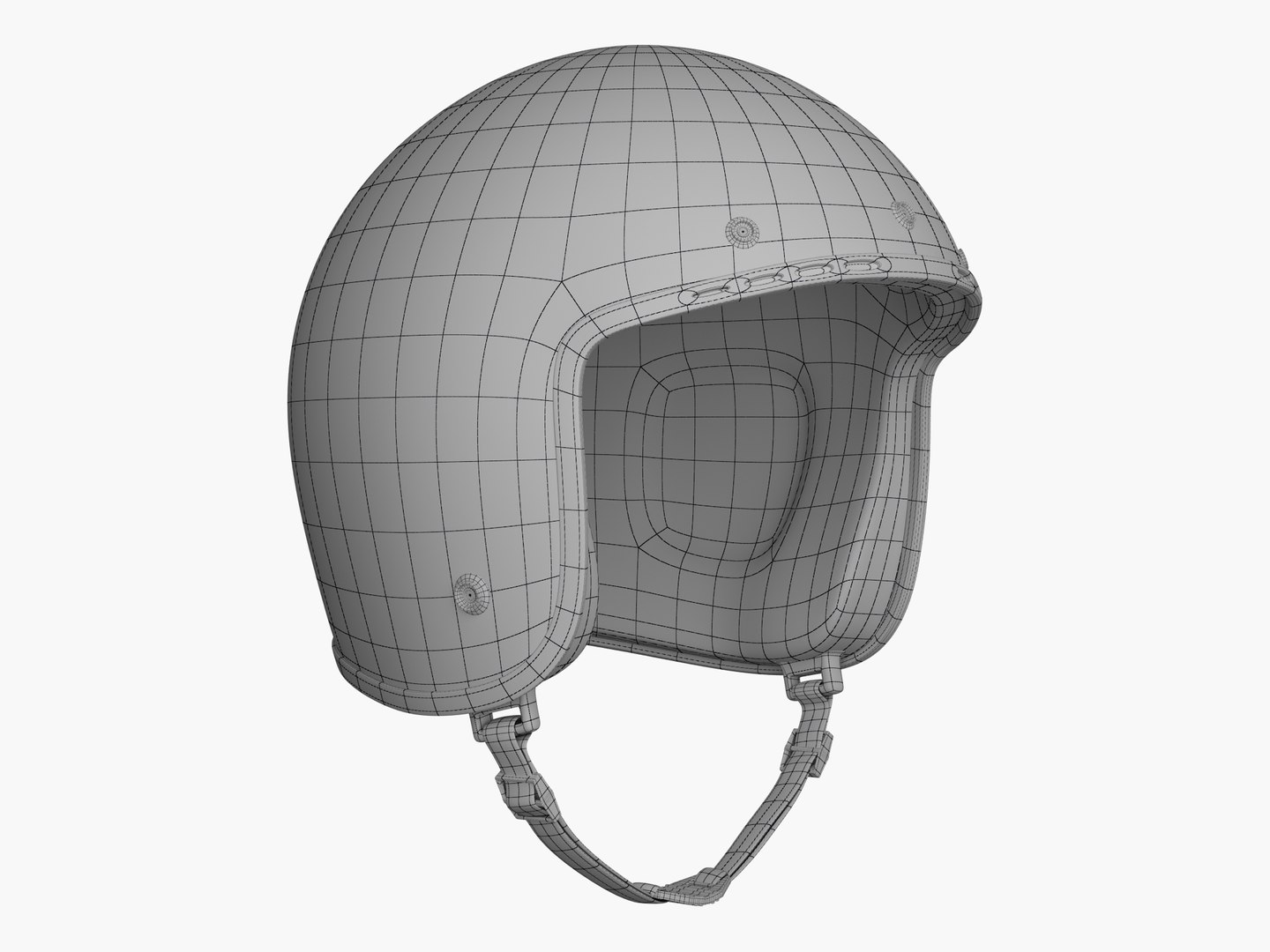 3d Helmet Polys Model