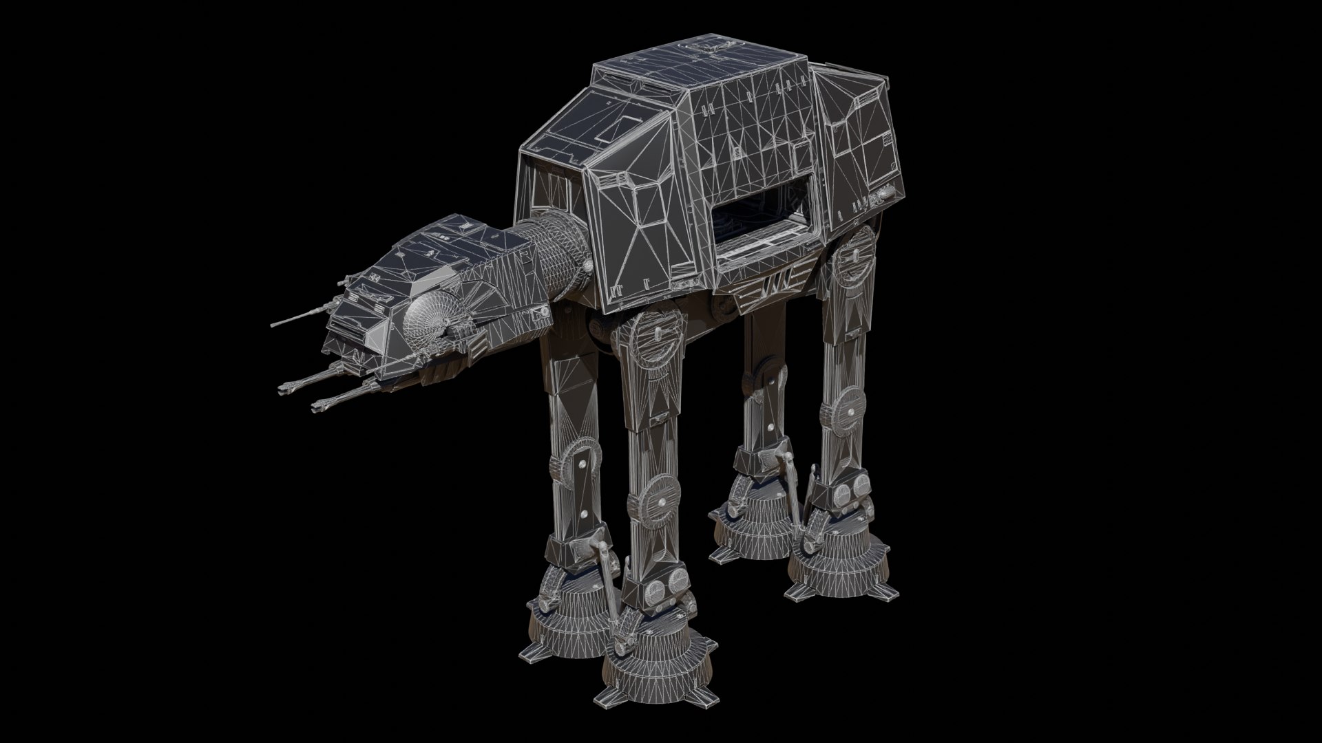 Star Wars AT-AT WALKER 3D Model - TurboSquid 2135249