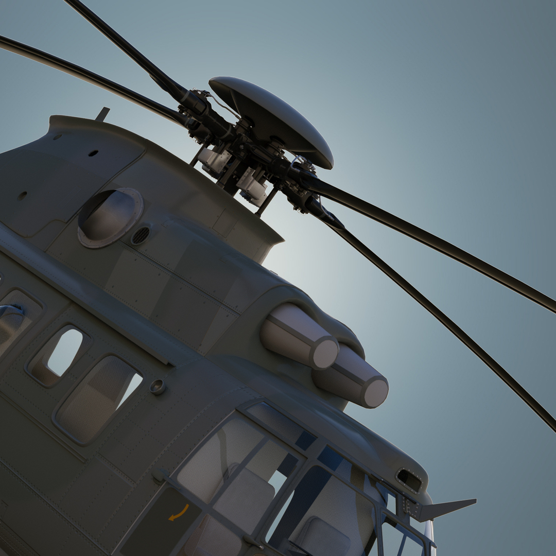 3d model eurocopter as532