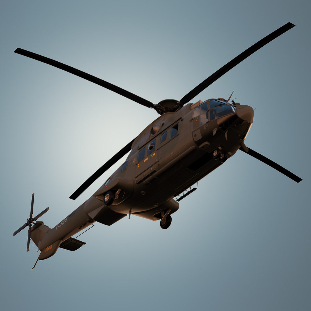3d model eurocopter as532