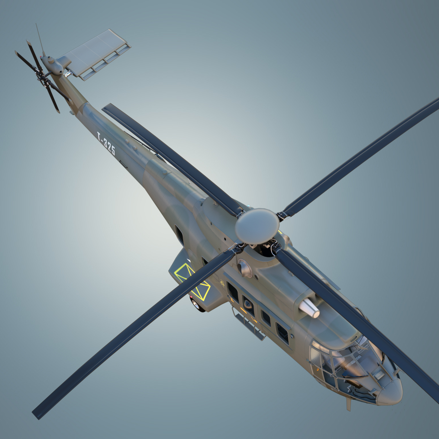 3d model eurocopter as532