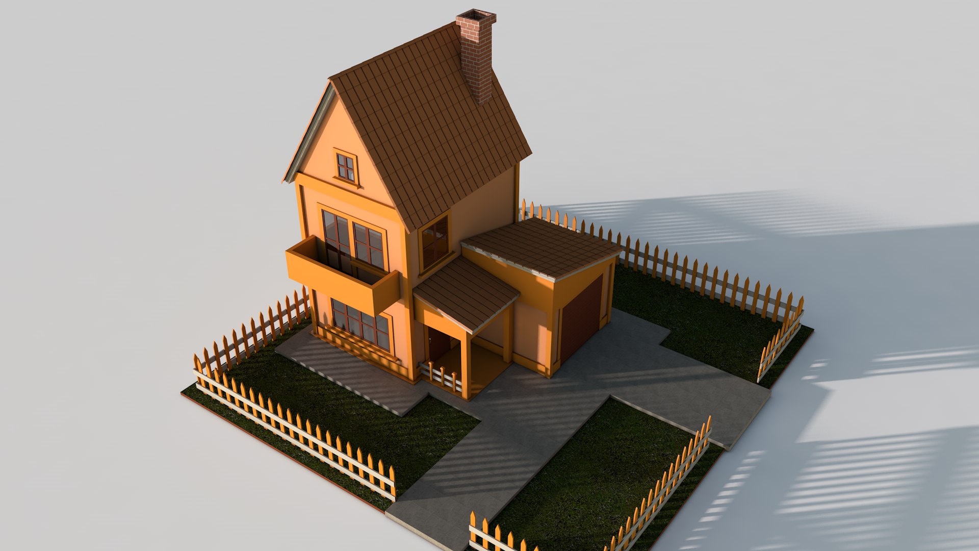 Cartoon house 3D model - TurboSquid 1463166