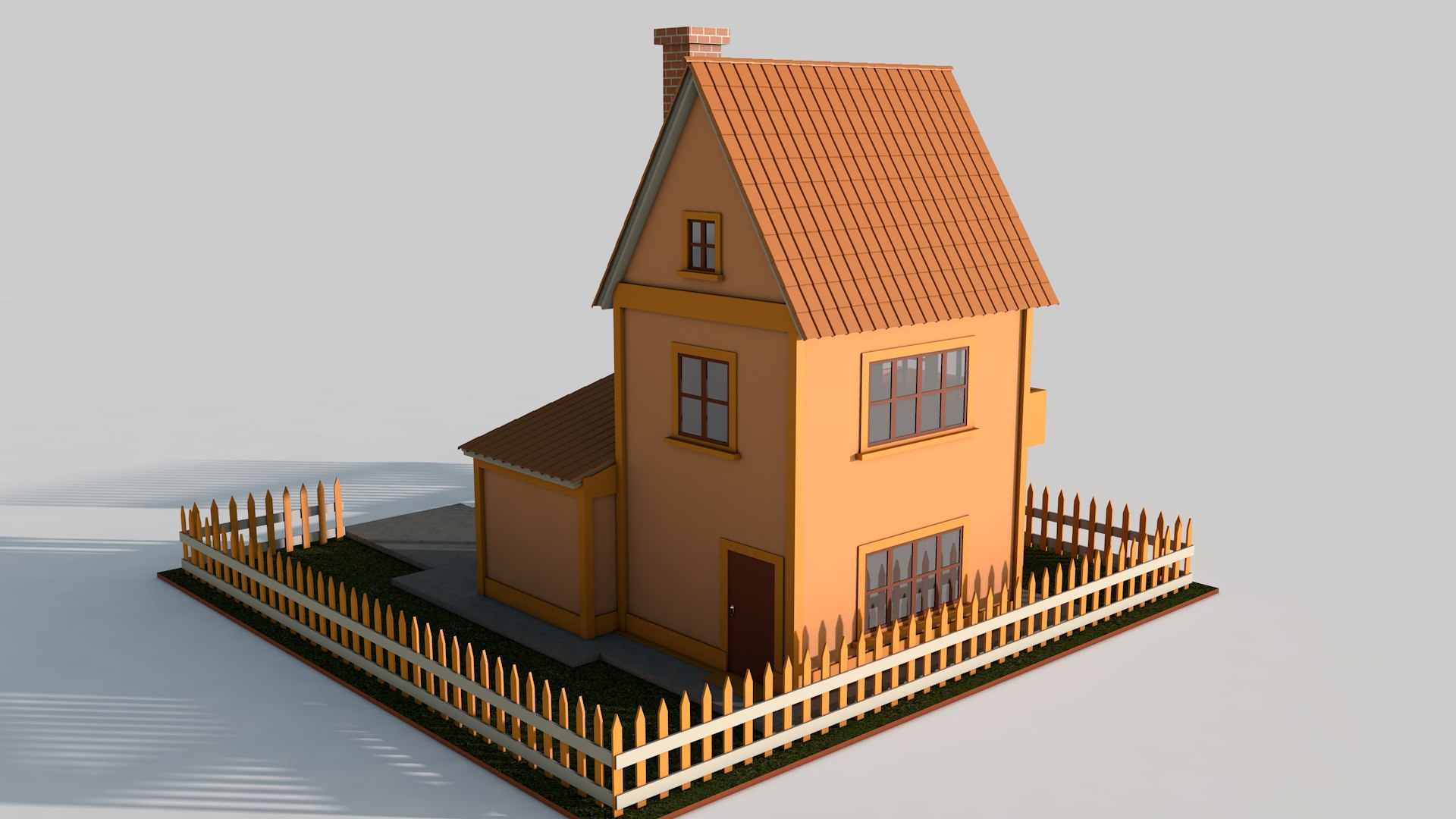 Cartoon house 3D model - TurboSquid 1463166