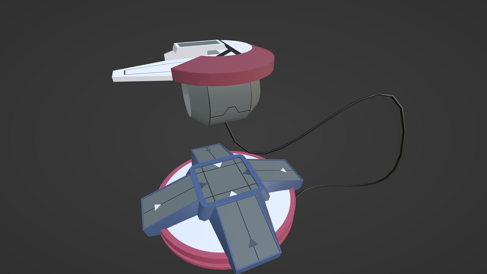 3D Duel Disk 1 Prototype Yugioh Anime Lowpoly - TurboSquid 1956462
