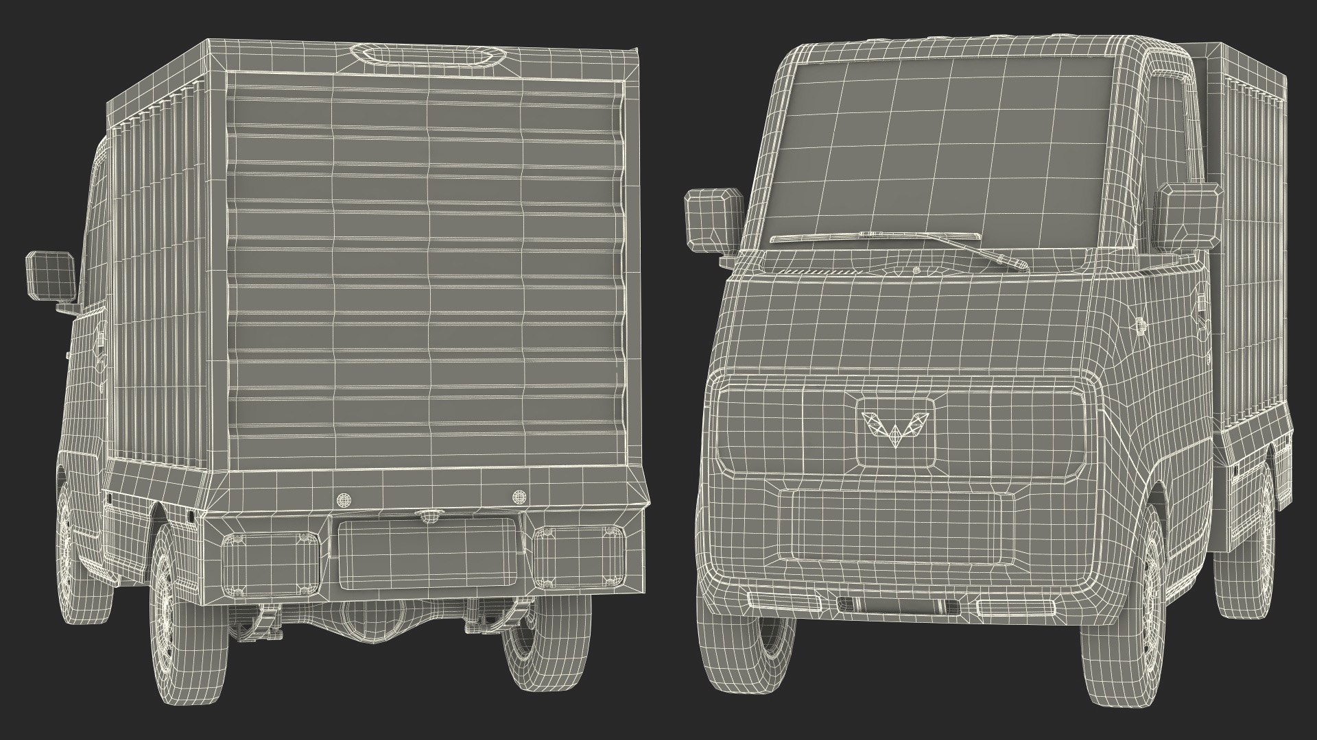 3D Wuling E10 Mini Truck Green Color - TurboSquid 2155805