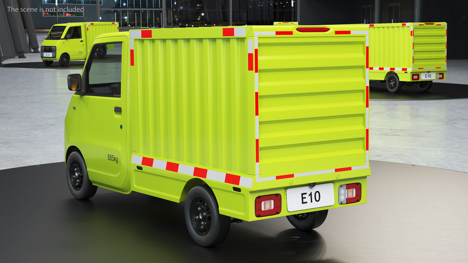 3D Wuling E10 Mini Truck Green Color - TurboSquid 2155805