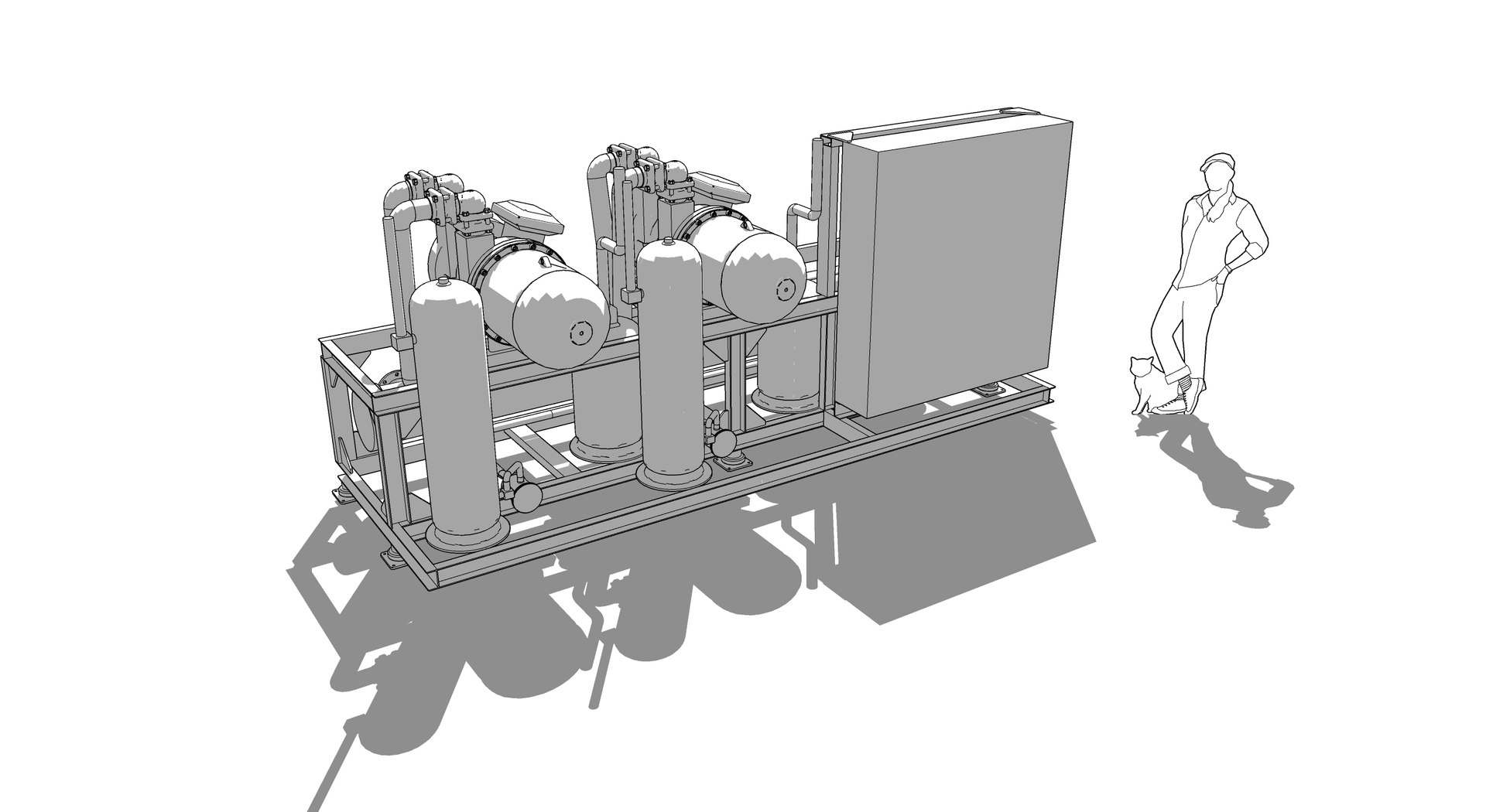 3D Refrigeration Unit Model - TurboSquid 2346650
