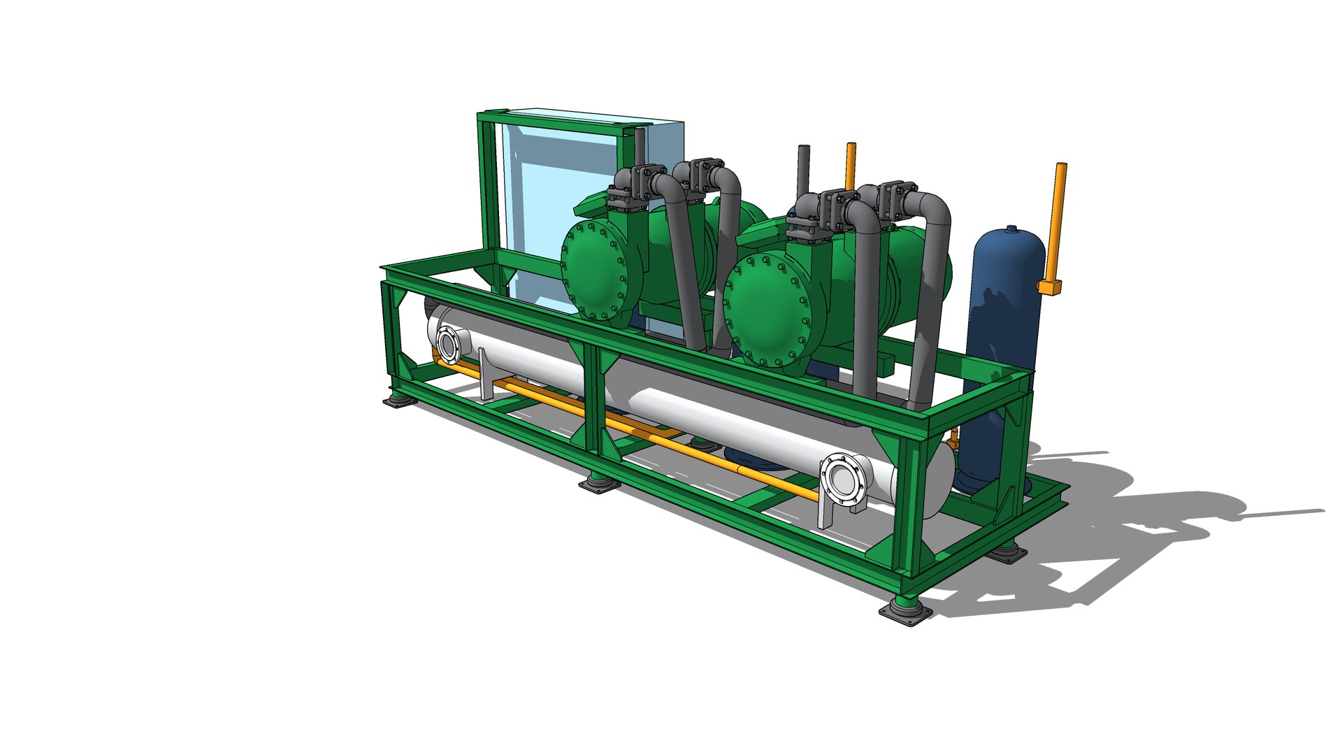 3D Refrigeration Unit Model - TurboSquid 2346650