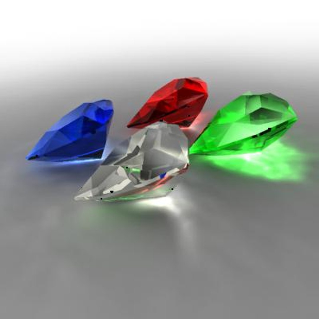 3d Model Arrow Cut Gem