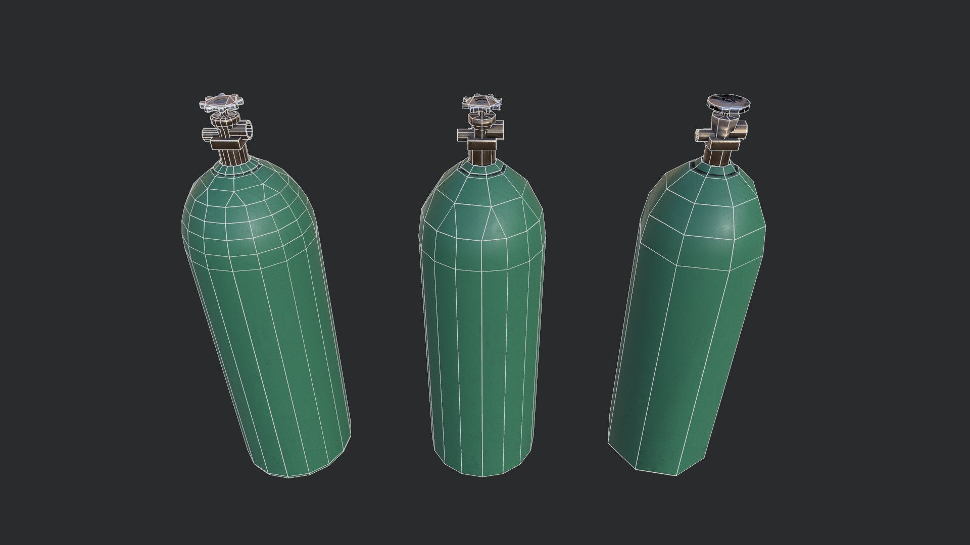 Oxygen Cylinder 3D Model - TurboSquid 1702916