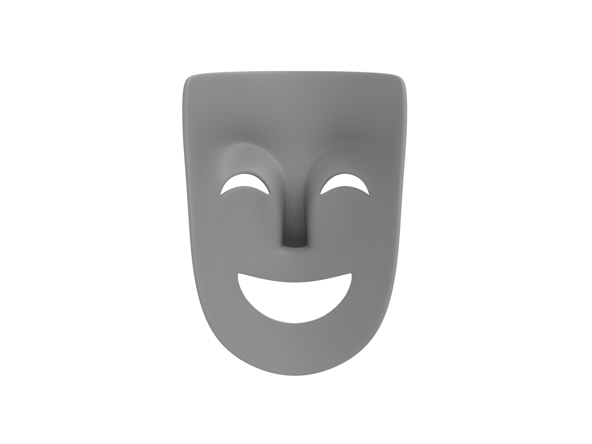 3D theater happy mask model - TurboSquid 1423215