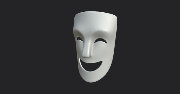 3D theater happy mask model - TurboSquid 1423215