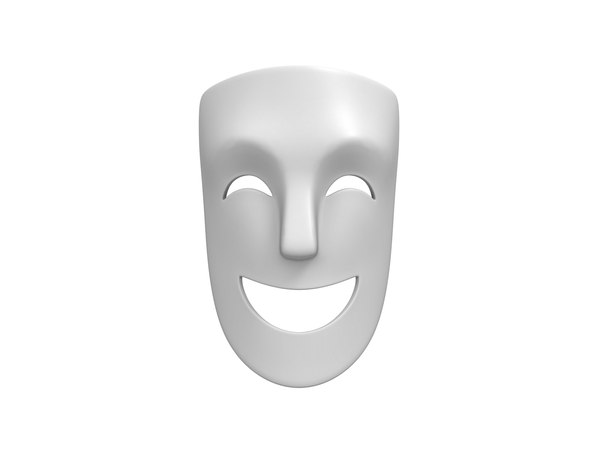 3D theater happy mask model - TurboSquid 1423215