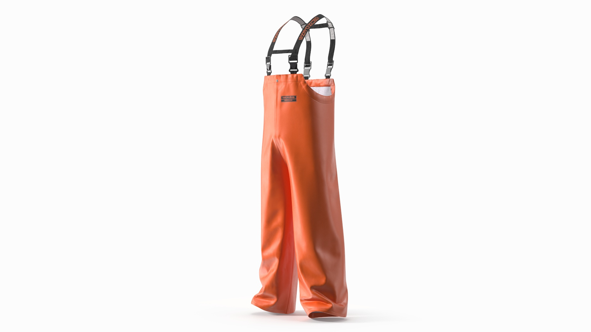 Grundens Marine Waterproof Bib Pants Orange 3D Model - TurboSquid 2506656