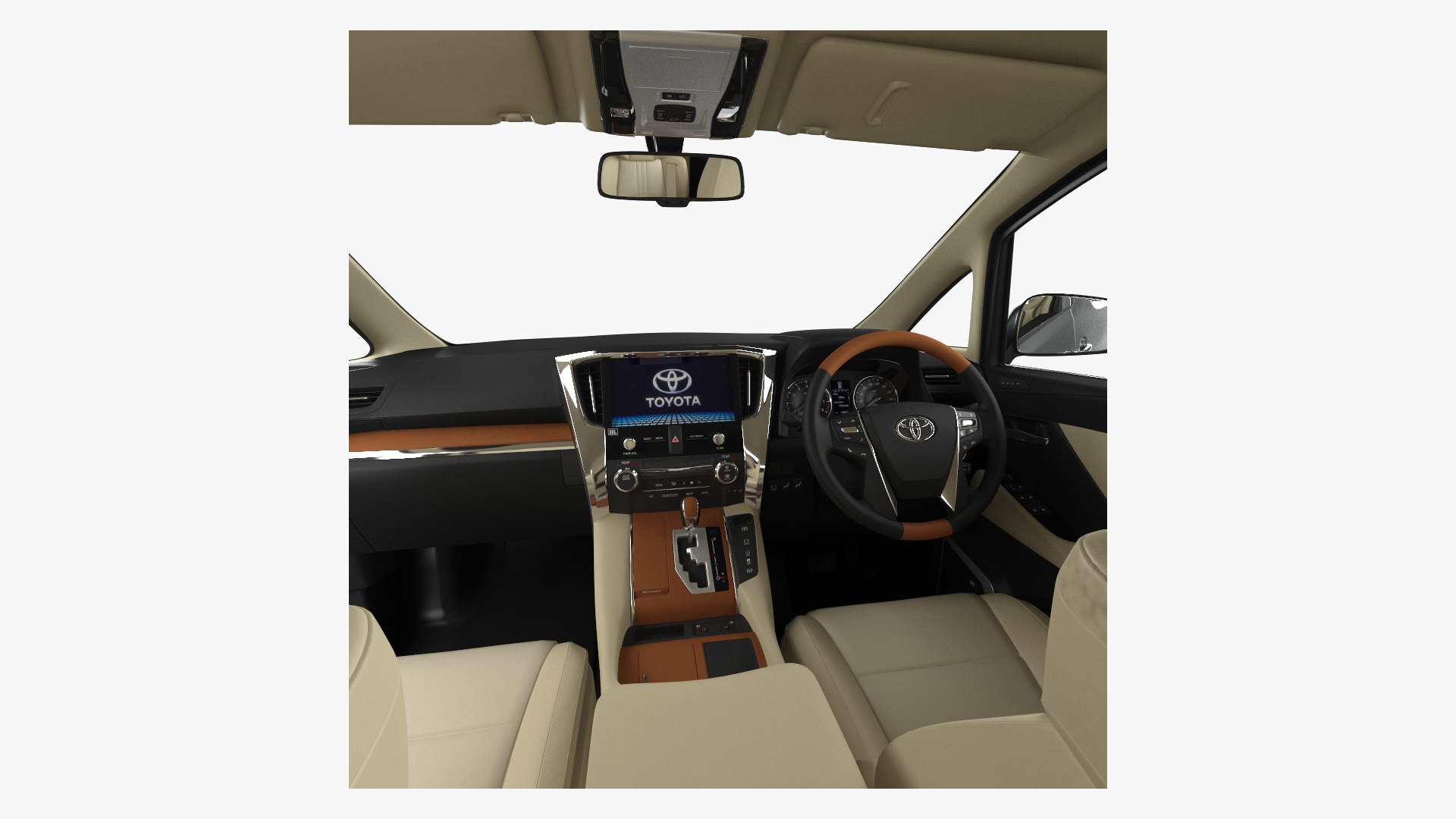 3D Model Toyota Alphard Hybrid Executive Lounge With HQ Interior 2018 ...