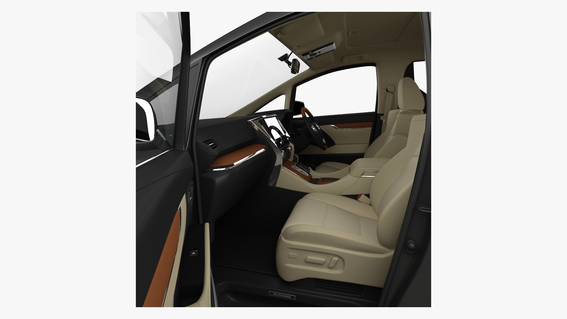 3D Model Toyota Alphard Hybrid Executive Lounge With HQ Interior 2018 ...