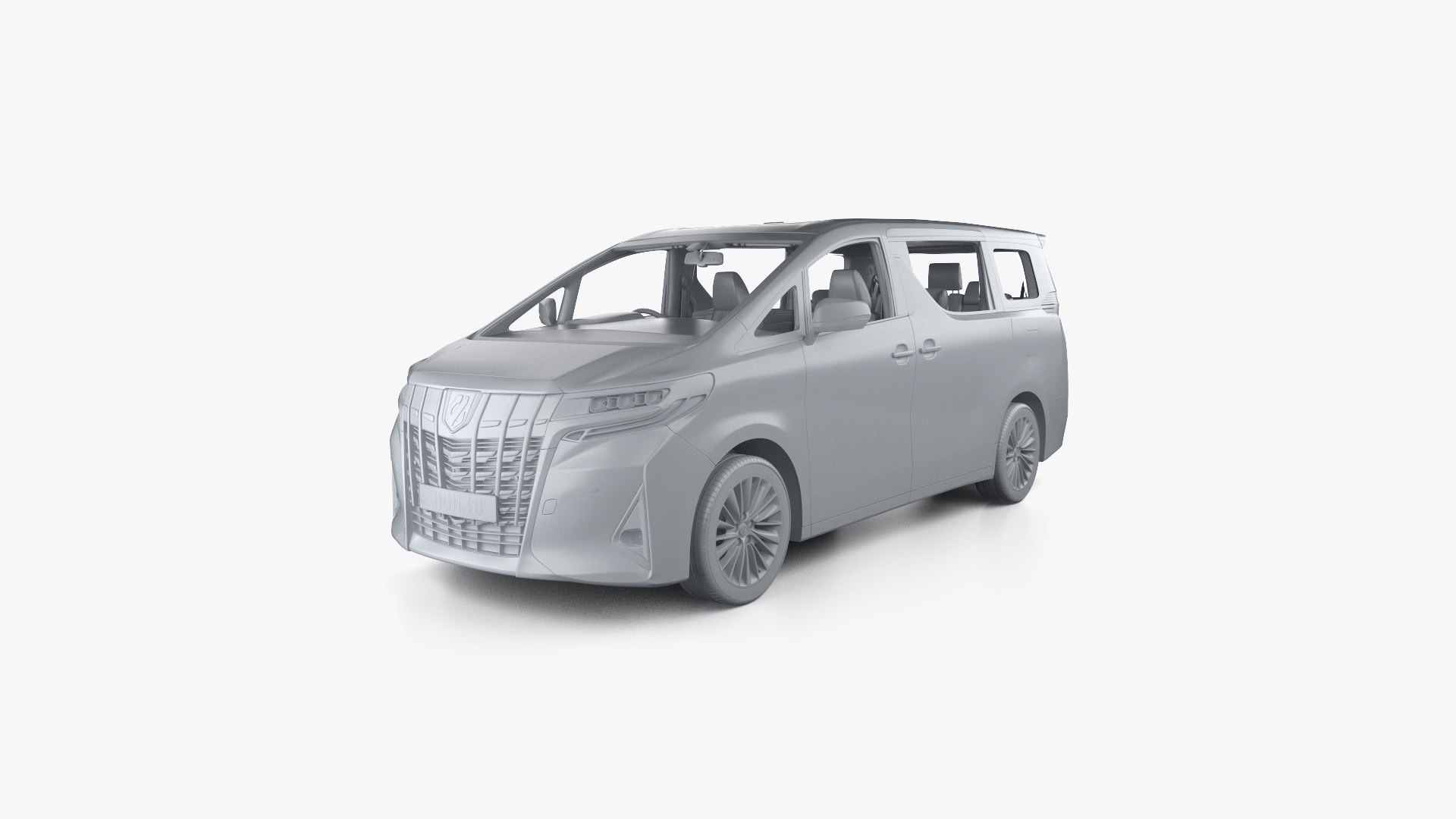 3D Model Toyota Alphard Hybrid Executive Lounge With HQ Interior 2018 ...
