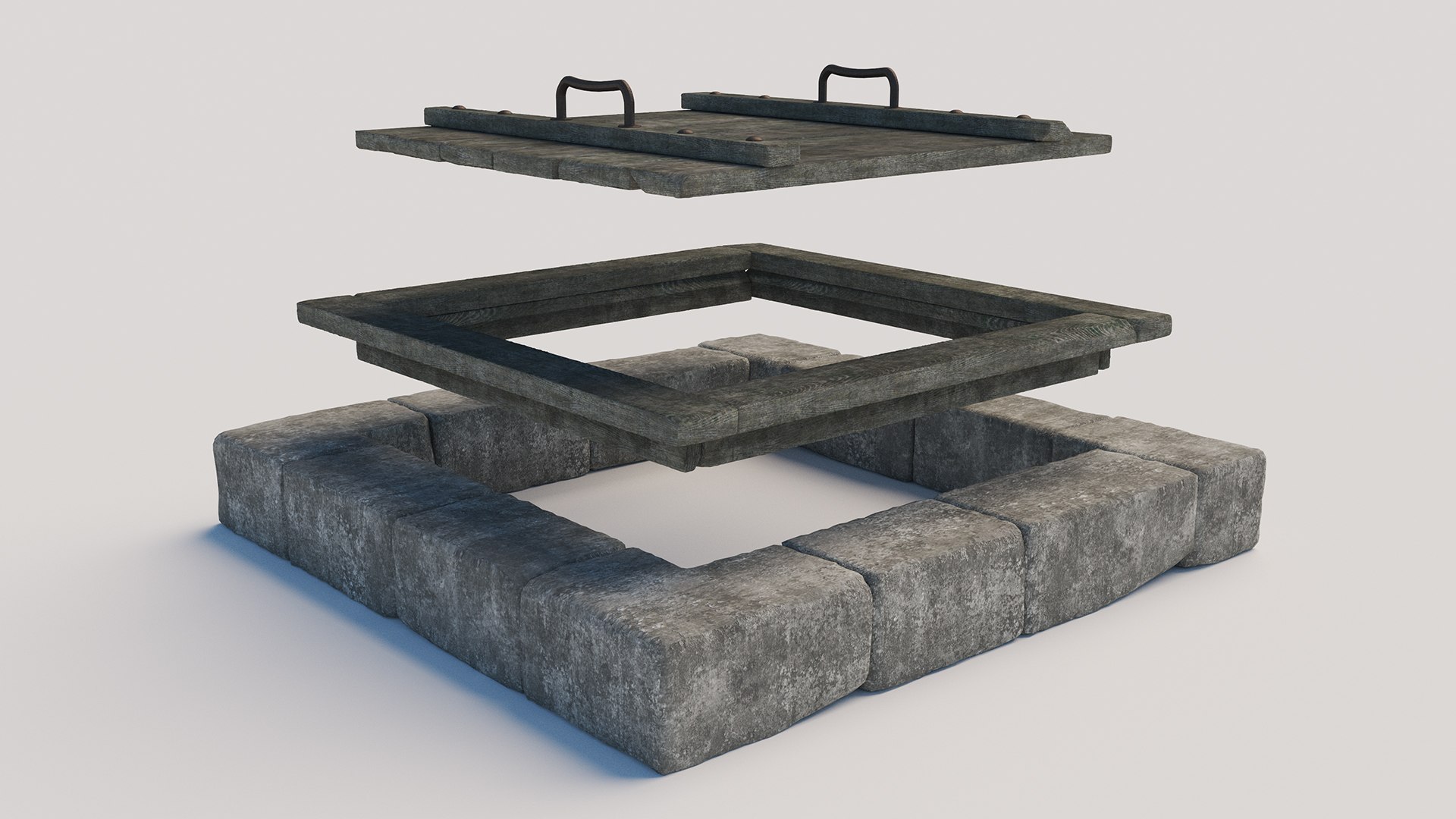 3D Wooden Hatch - TurboSquid 2190797