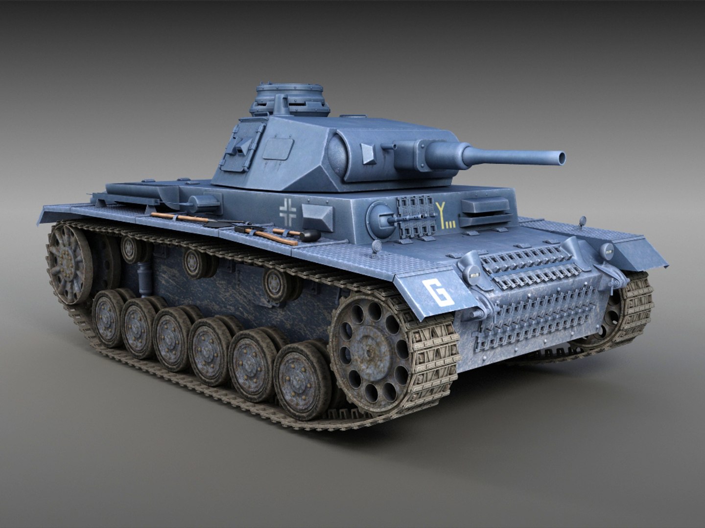 German Tank Panzer Iii 3d Model