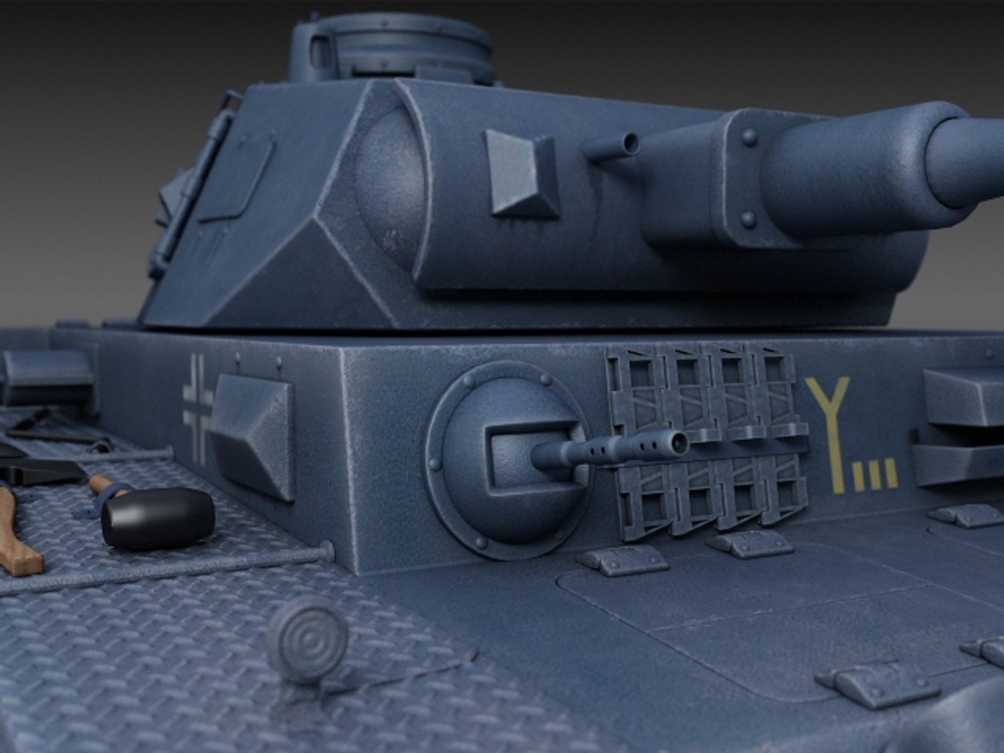 German Tank Panzer Iii 3d Model
