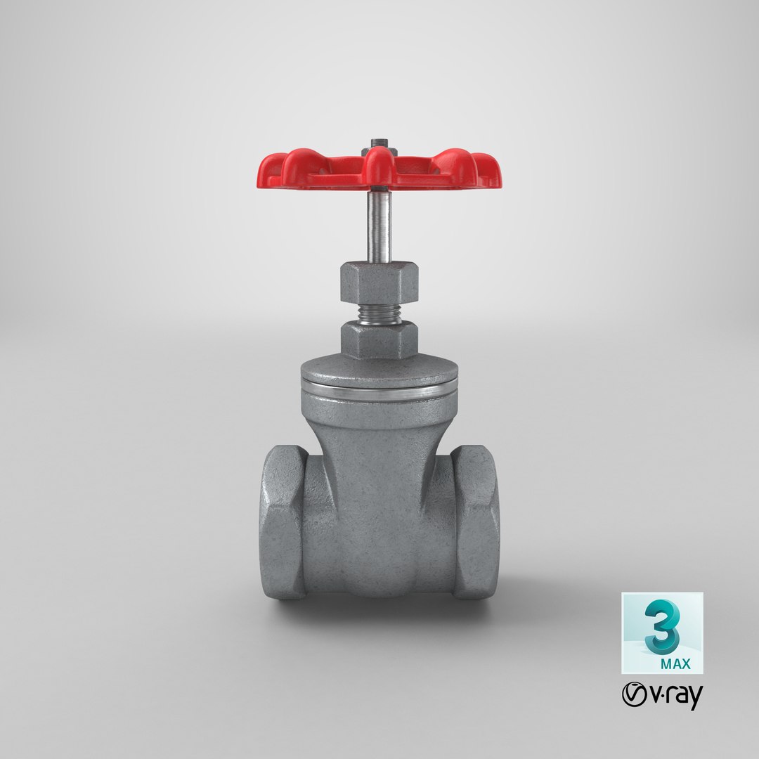 3D galvanized steel pipes valve - TurboSquid 1235965