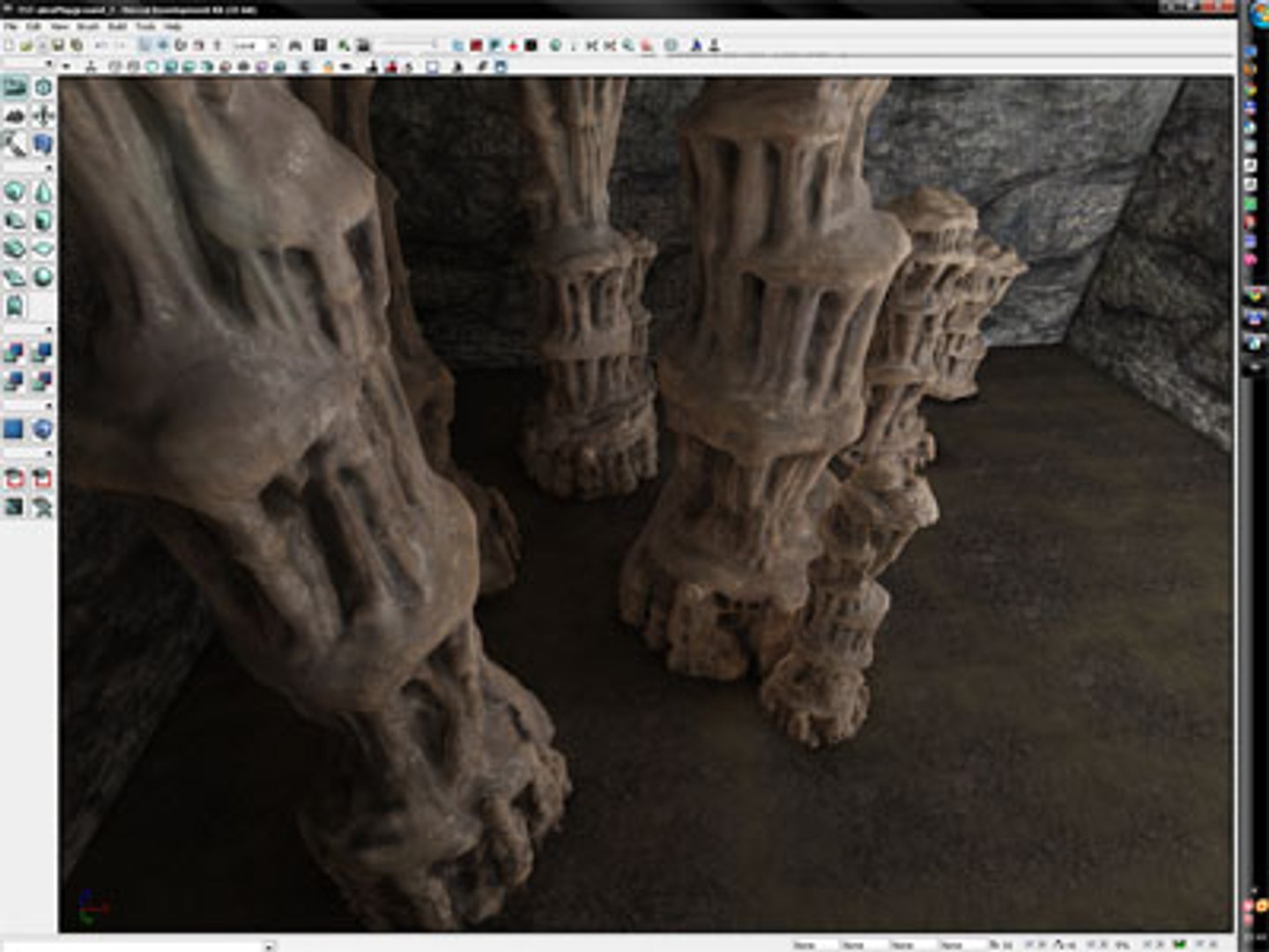 Limestone Stalagmite 3d Model