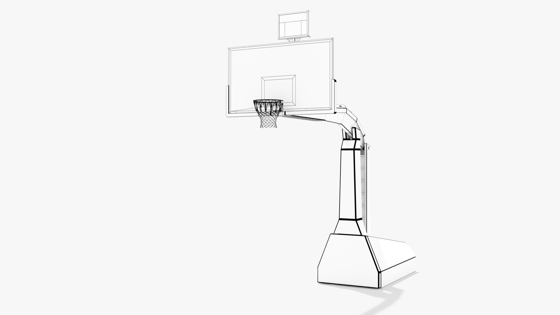 Basketball Backboard 3D Model - TurboSquid 1510916