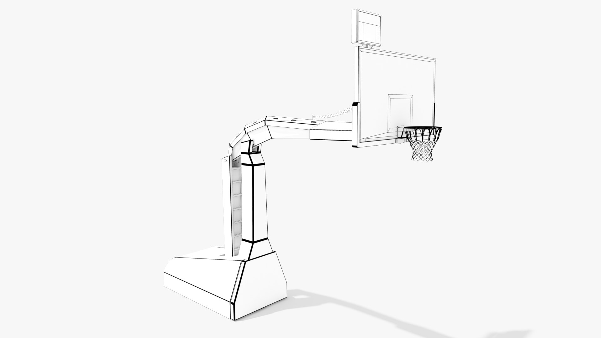 Basketball Backboard 3D Model - TurboSquid 1510916