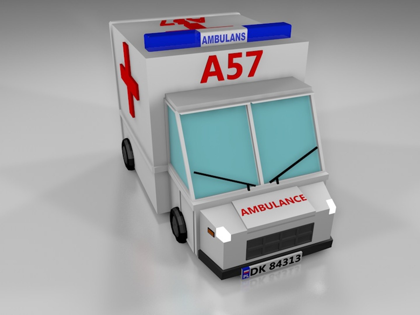3D ambulance model - TurboSquid 1003219