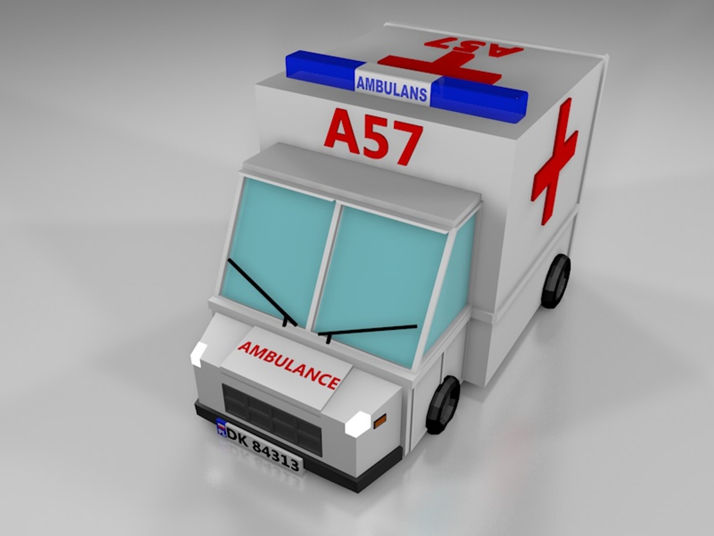 3D ambulance model - TurboSquid 1003219